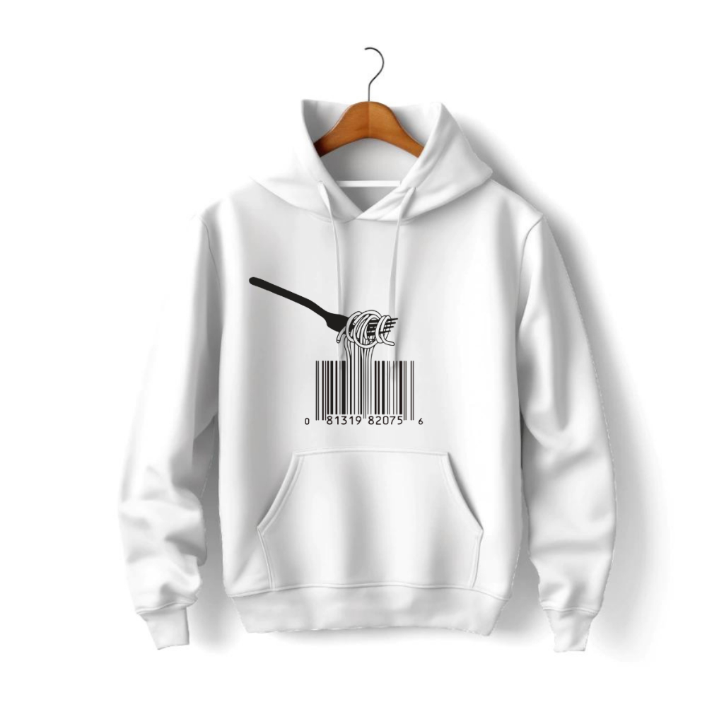 Moletom Canguru Estampado Codigo de Barras 100% Algodão | Shopee Brasil