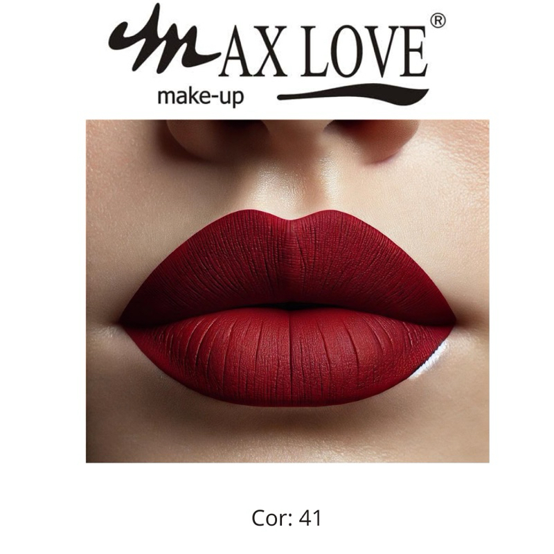 Batom max love 30 horas e 24 horas e longa duração matte líquido ...