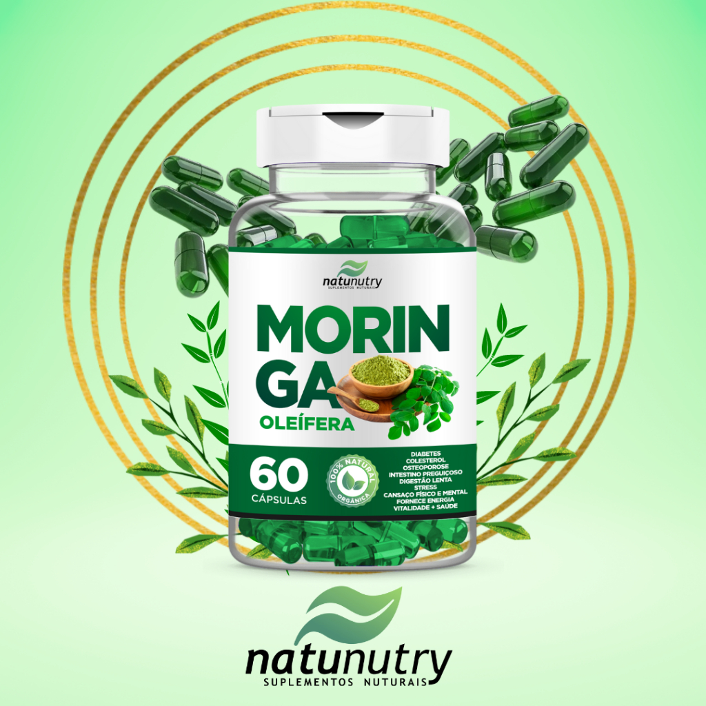 MORINGA OLEIFERA 100% PURA - 60 CAPSULAS 500MG NATUNUTRY | Shopee Brasil