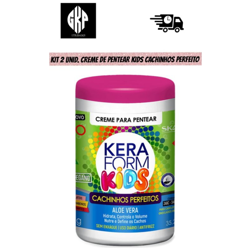 KERA FORM CREME DE PENTEAR KIDS CACHINHO PERFEITO 1KG CADA | Shopee Brasil