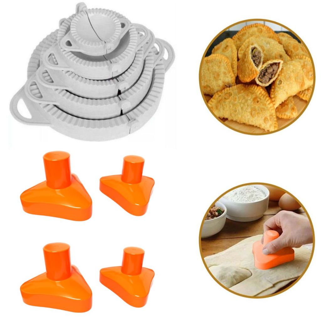 Kit Fecha Pastel Formas Modeladores Cortadores De Risole Salgados + 4 ...