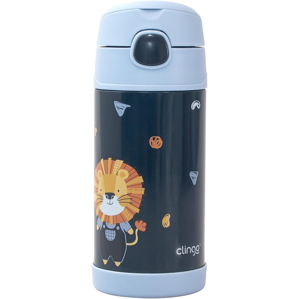 Garrafa Térmica Infantil Clingo Inox Leao Luke 310ml | Shopee Brasil