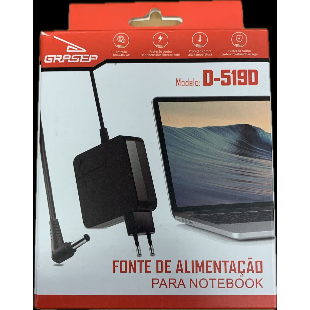 Carregador Fonte De Notebook Compativel Asus Kp-519d 19v 2.37a Pino 2.5 ... Carregador Fonte De Notebook Compativel Asus Kp-519d 19v 2.37a Pino 2.5 ...