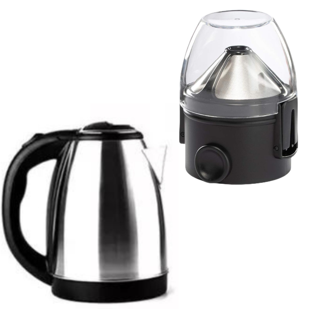 Chaleira Jarra Bule Elétrica 110V 1,8 Litro 1000W Inox Prateada | Shopee Brasil