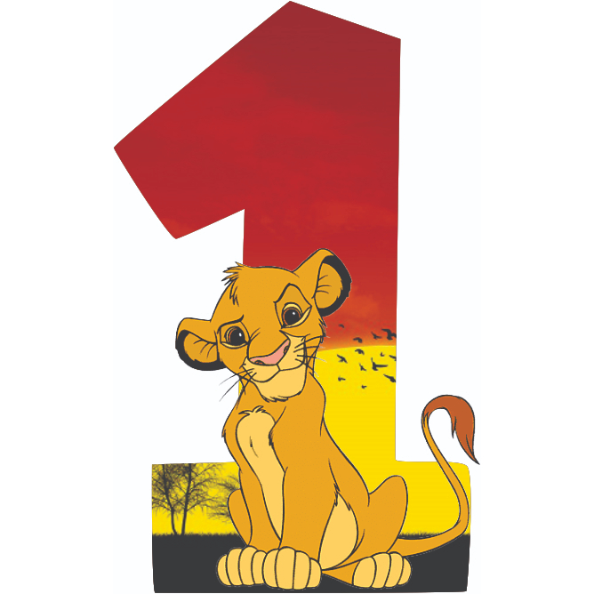 DISPLAY MDF NÚMERO 1 SIMBA (REI LEÂO) 60CM | Shopee Brasil