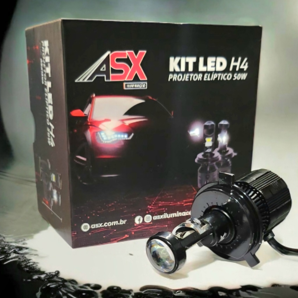 LAMPADA LED PROJETOR H4 ASX 50W 6000K 7500 LÚMENS | Shopee Brasil