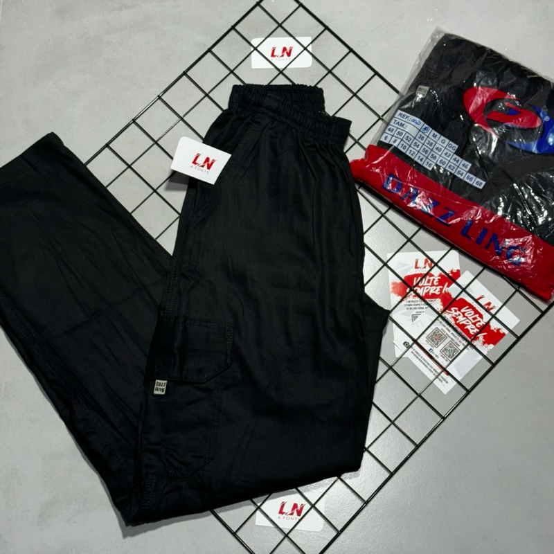 Calça Cargo Dazzling Preta | Shopee Brasil