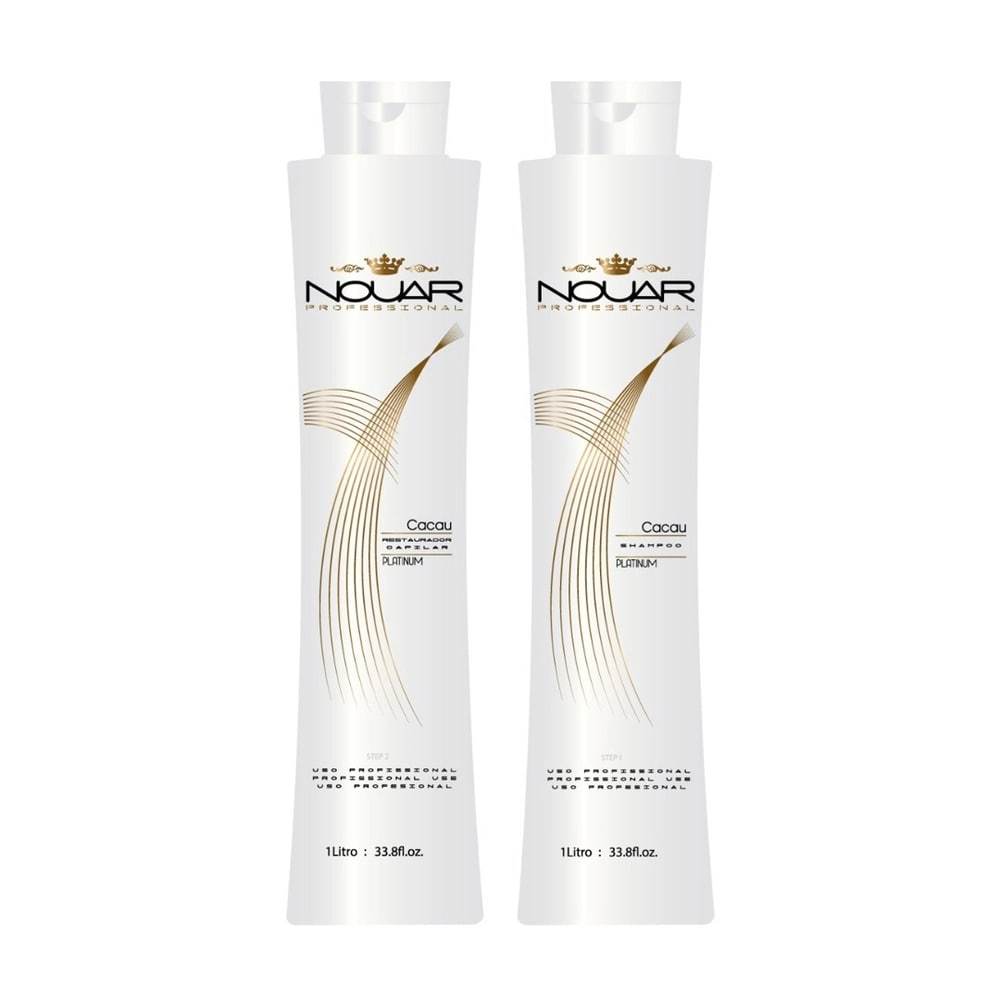 Nouar Progressiva Marroquina Cacau 2x1000ml | Shopee Brasil