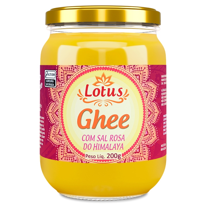 MANTEIGA GHEE COM SAL ROSA 200G - LOTUS - ZERO LACTOSE | Shopee Brasil