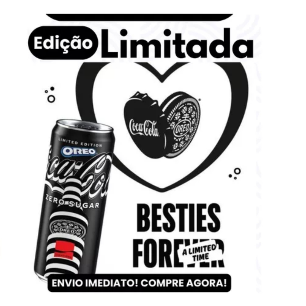 Refrigerante Coca-Cola Zero Sabor Oreo 310ml Lata Exclusiva Edição ...