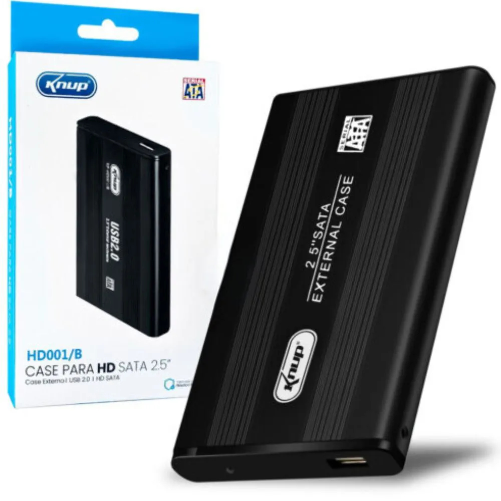 Case para HD 2.0 USB 2,5" SATA- KNUP HD001 | Shopee Brasil