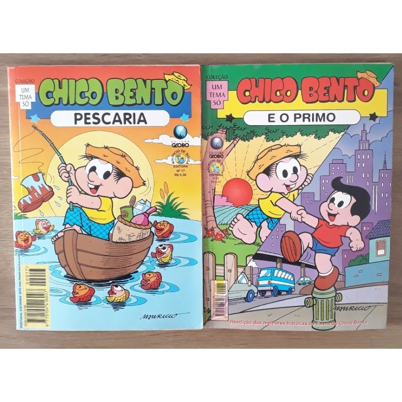 Um Tema Só Chico Bento E O Primo, Pescaria - Escolha uma hq | Shopee Brasil