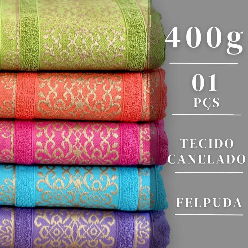 Toalha de Banho Avulsa Arabesca Banhão 0,75cm x 1,50m | Shopee Brasil