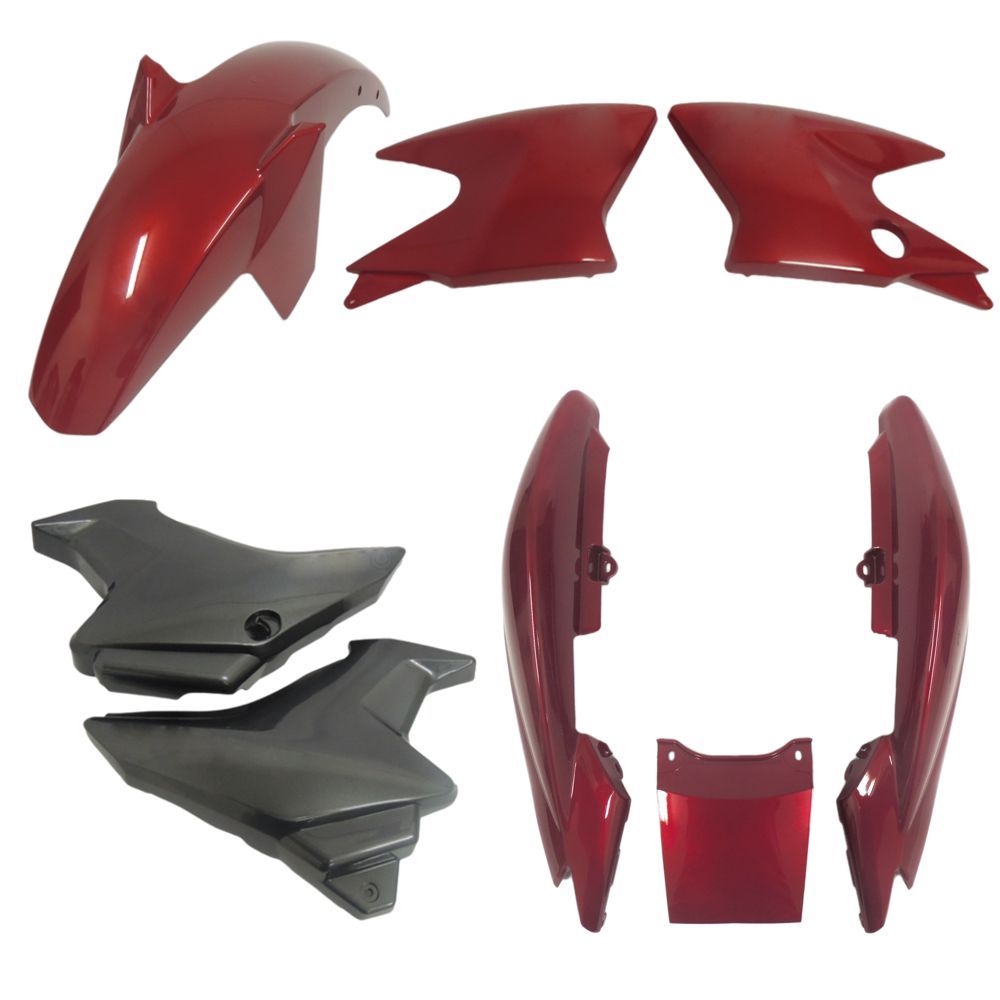 Kit Carenagem Completo Ybr Factor 125 Ano 2009 2010 2011 2012 | Shopee Brasil