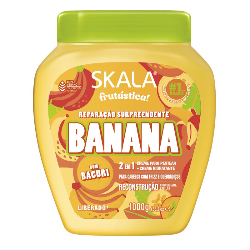 Creme de Tratamento Skala Brasil Banana 🍌 e Bacuri 1kg | Shopee Brasil