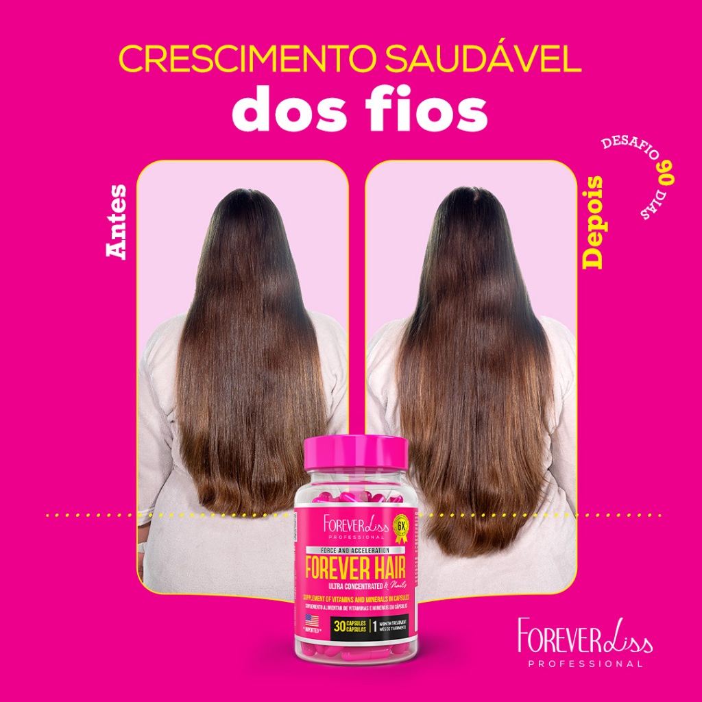 Forever Hair Crescimento Capilar Tratamento 30 Dias | Shopee Brasil