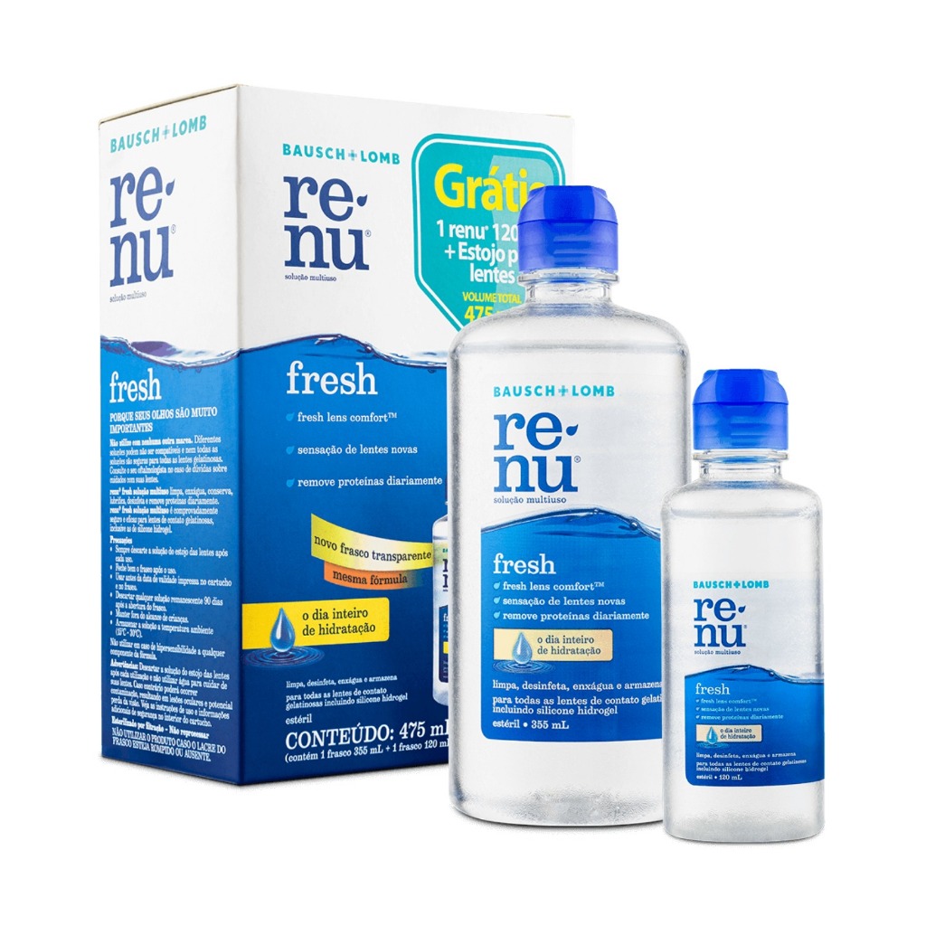 Renu Fresh Solução para Lentes 355ml/120ml | Shopee Brasil