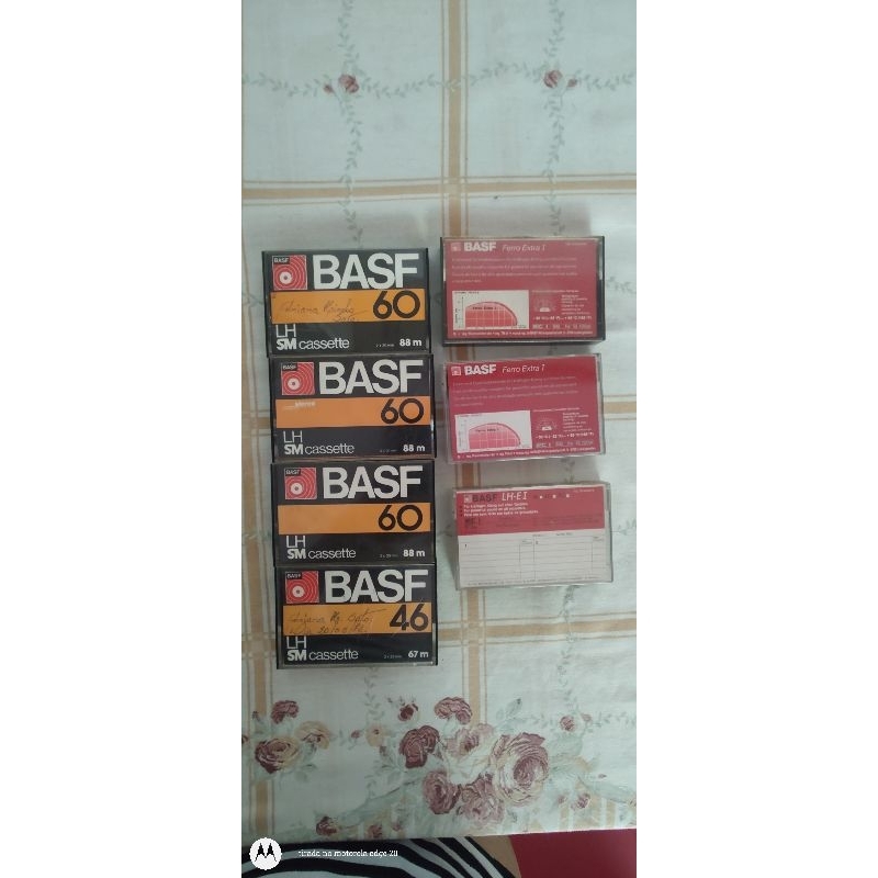 lote de fitas cassete K7 ,(BASF 7 unidades) | Shopee Brasil