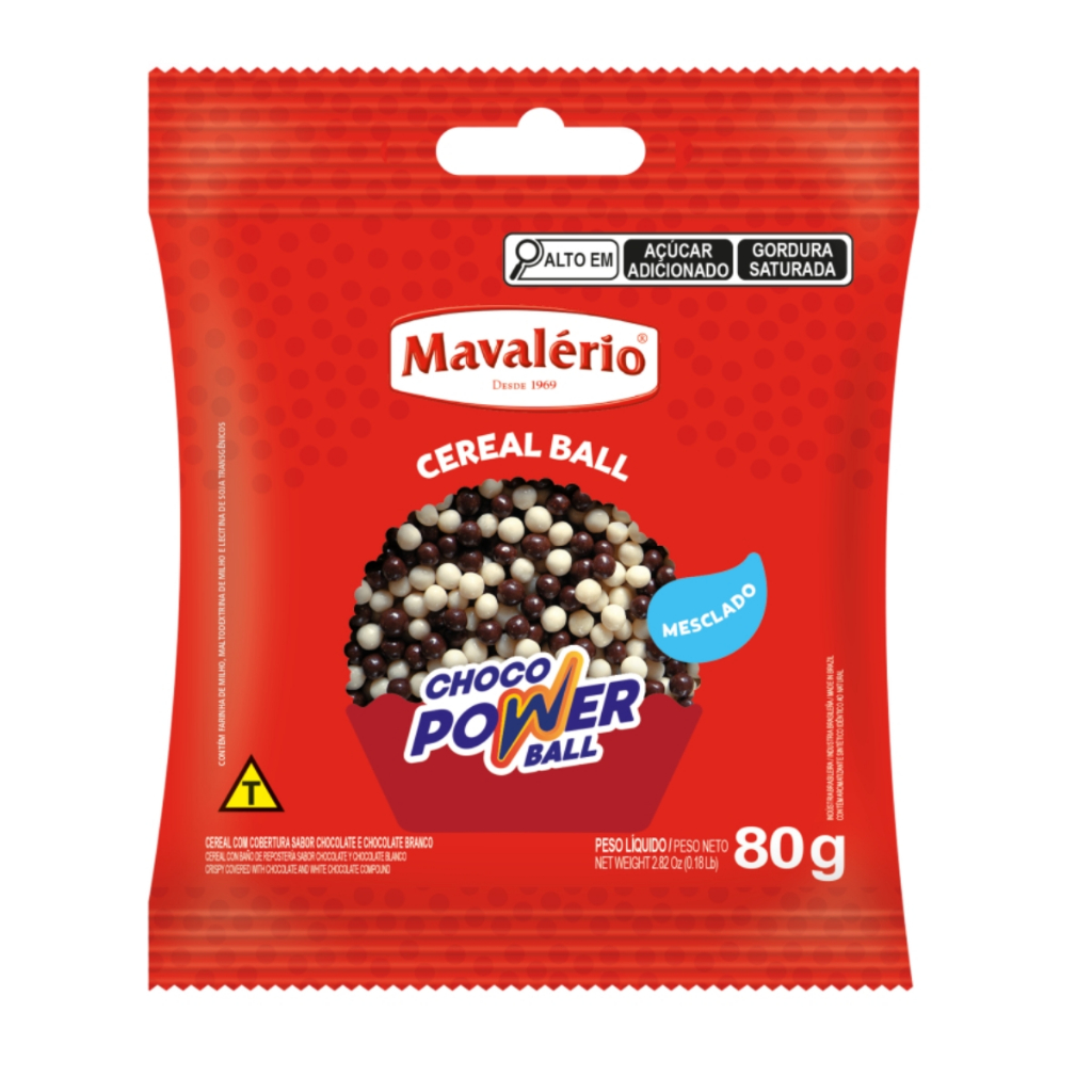 Choco Power Ball MICRO Mesclado 80g Mavalério | Shopee Brasil