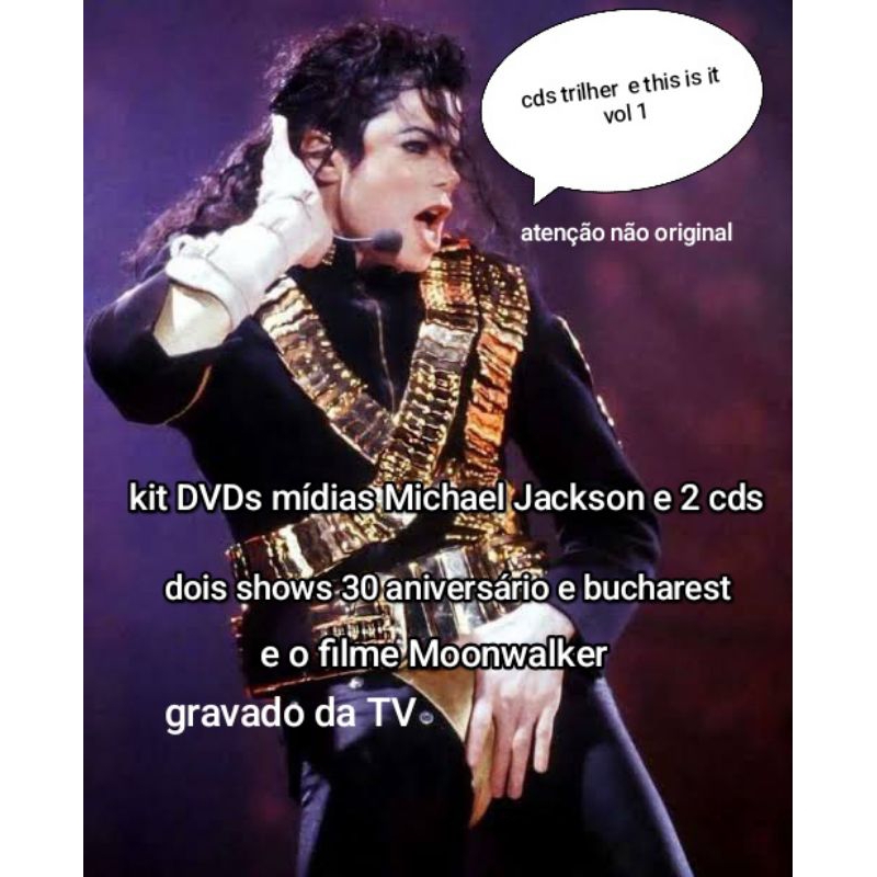 kit DVDs mídias e cds Michael Jackson | Shopee Brasil