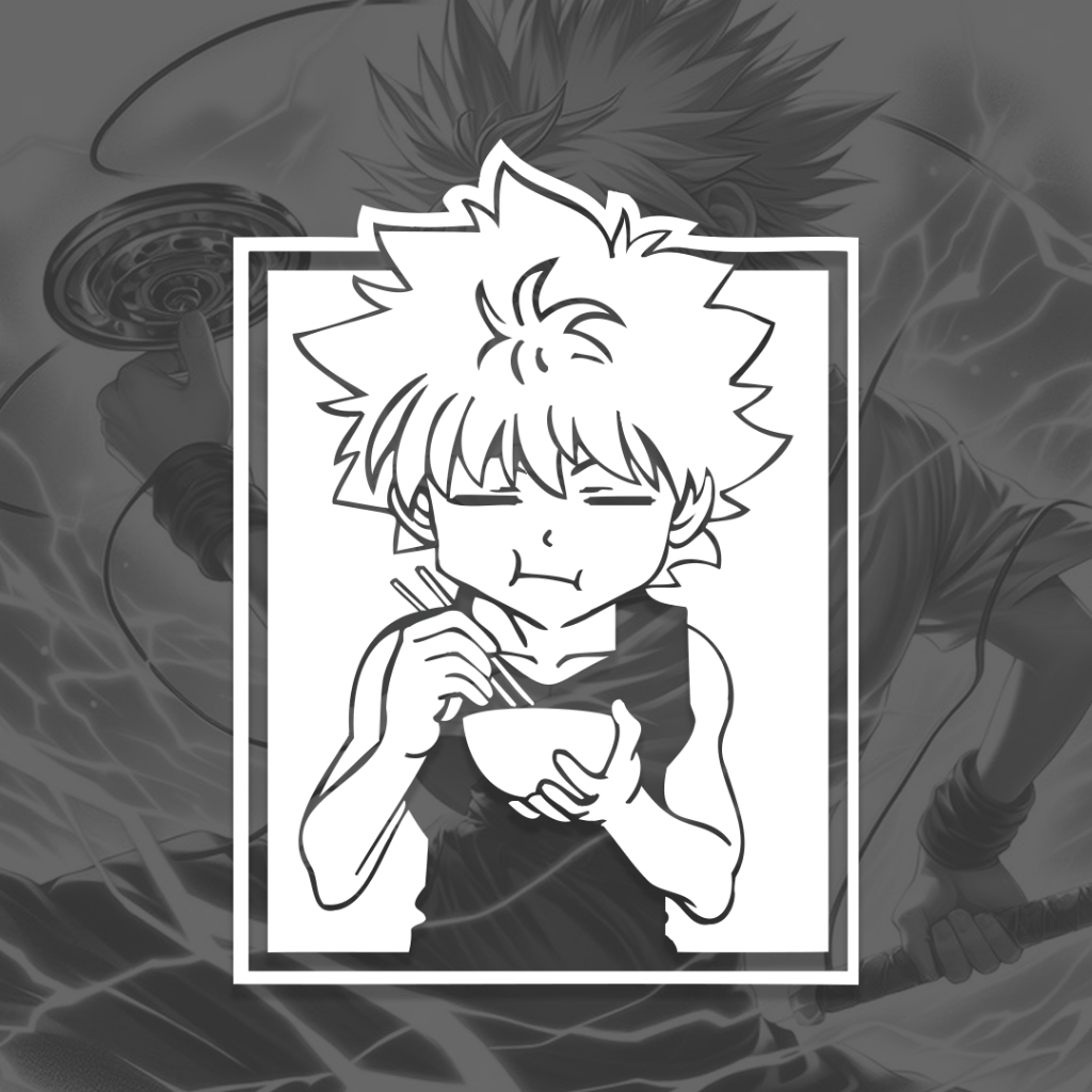 Adesivo Killua Eating Gabinete Infinity Hunter X Hunter Anime | Shopee ...