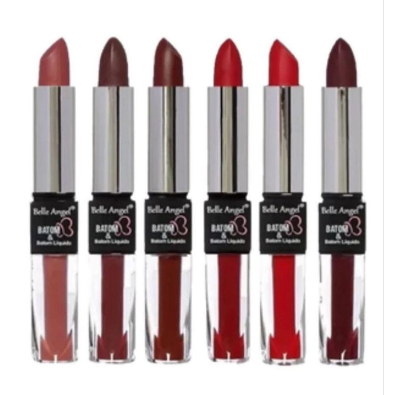 Baton Duo Matte da Belle Angel Baton duplo 2 em 1 | Shopee Brasil