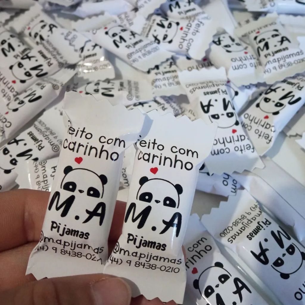 100 Balas Personalizadas com a marca da sua empresa | Shopee Brasil