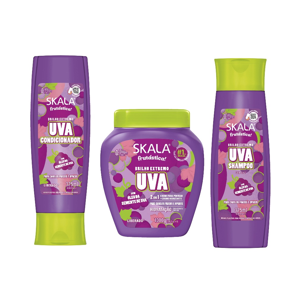 KIT SKALA UVA FRUTASTICA COMPLETO | Shopee Brasil
