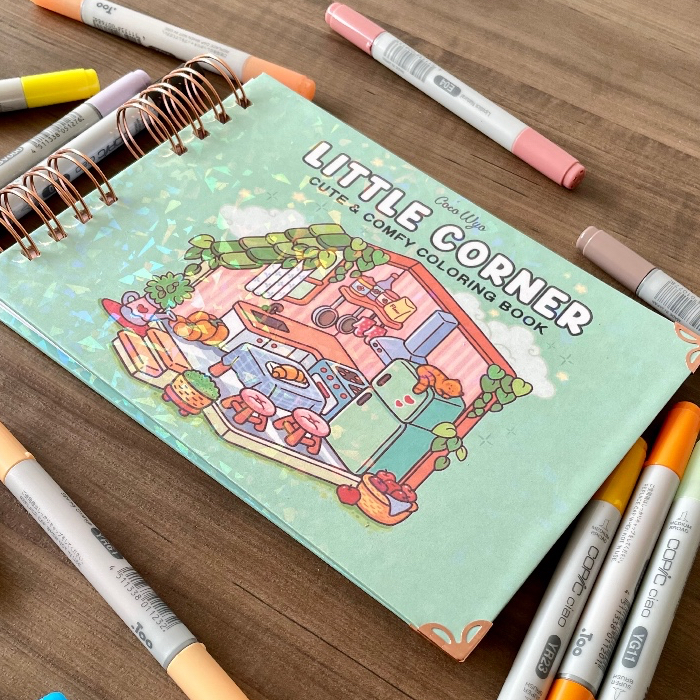 LITTLE CORNER livro de colorir A5 180g capa dura encadernado | Shopee ...