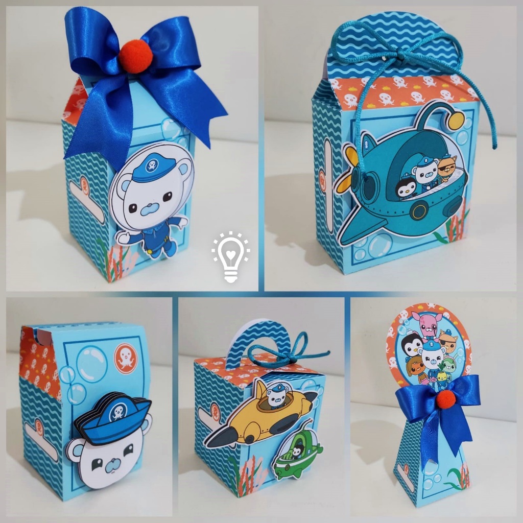 Kit Octonautas Lembrancinha Personalizada Scrap Festa Caixa | Shopee Brasil