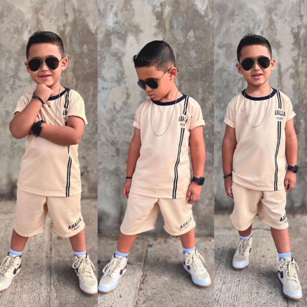 roupa de menino infantil juvenil roupa de criança estilosa | Shopee Brasil