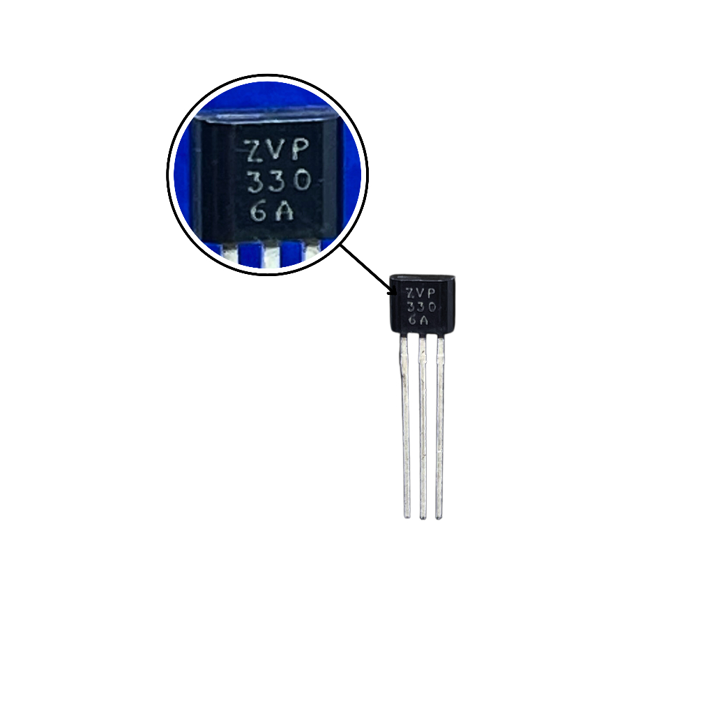 TRANSISTOR ZVP3306A MOSFET P 160MA - 60V TO-92 ZETEX | Shopee Brasil