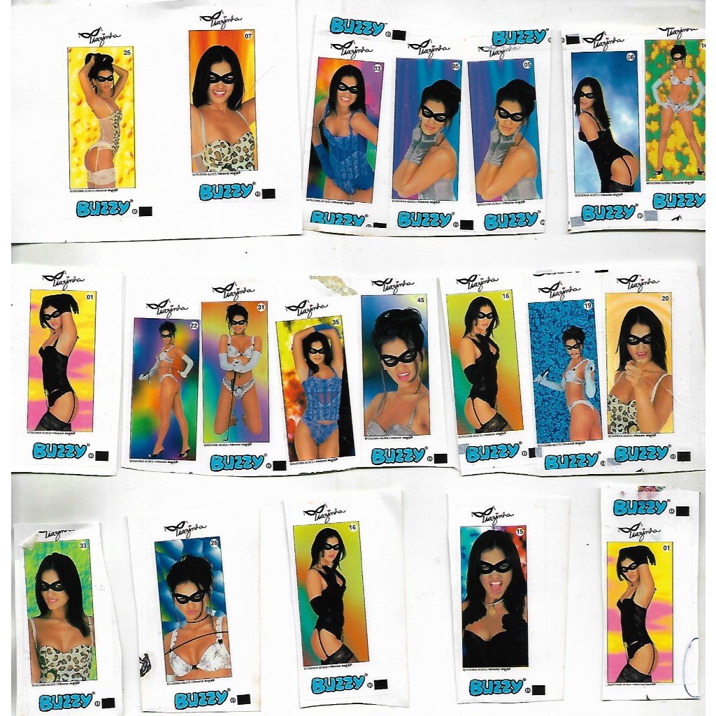 TIAZINHA Chiclês Buzzy - Ano 1998 - Lote Com 20 Figurinhas // PRODUTO ...