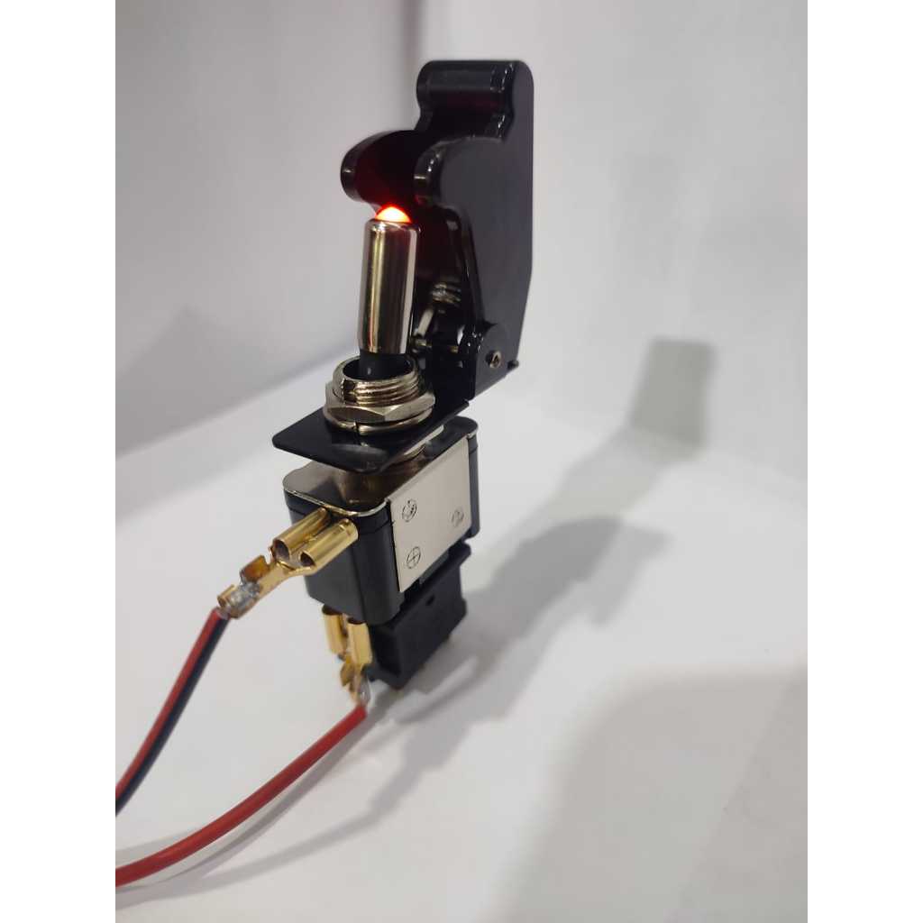KIT CHAVE ALAVANCA 12V LIGA DESLIGA COM LED VERMELHO NA EXTREMIDADE MOD ...