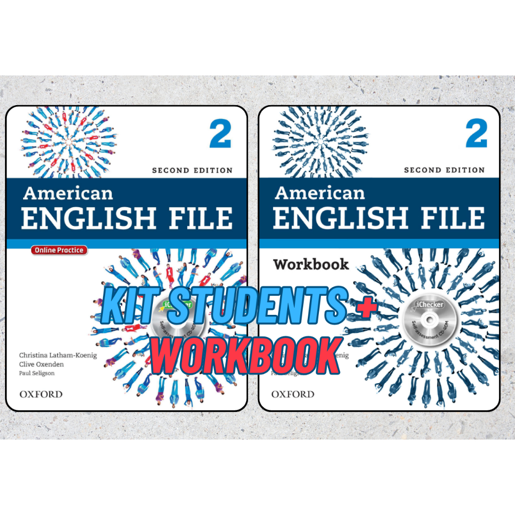 American English File Second Edition Level 2 Student Book e Work Book | Shopee Brasil