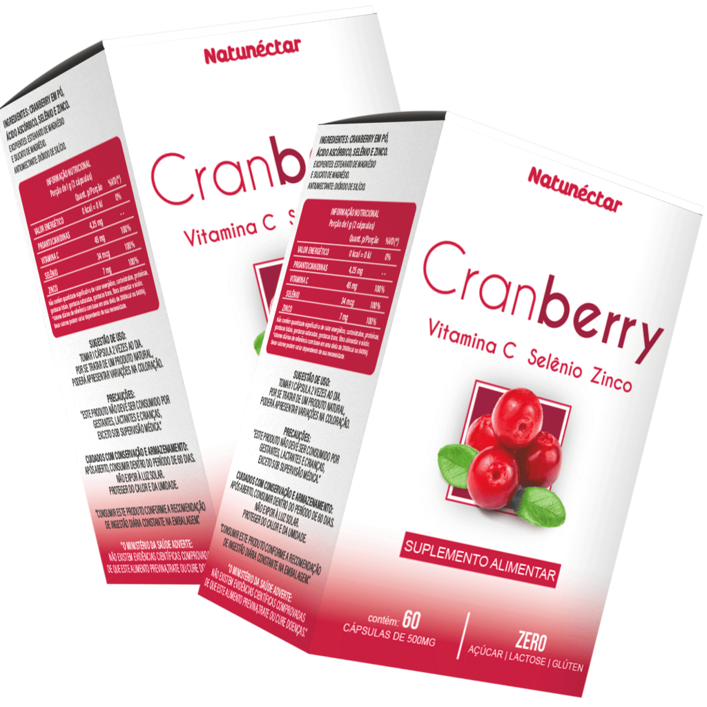 Kit Combo 02 UND Cranberry 500mg - 120 Cápsulas - Natunéctar | Shopee ...