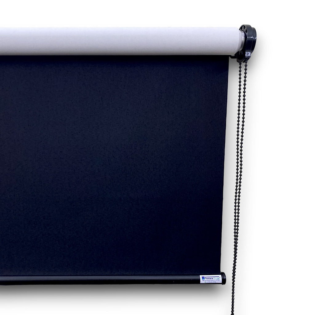 Persiana Rolo Blackout Preto Larg 0,80x2,30 Alt Escritórios Sala de ...
