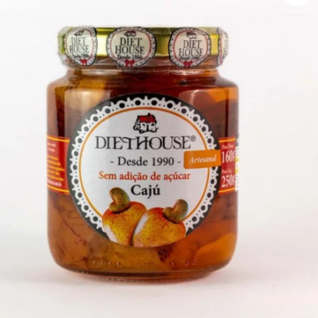 Doce de Caju em Calda 250g | Diet House Pote de Vidro | Shopee Brasil