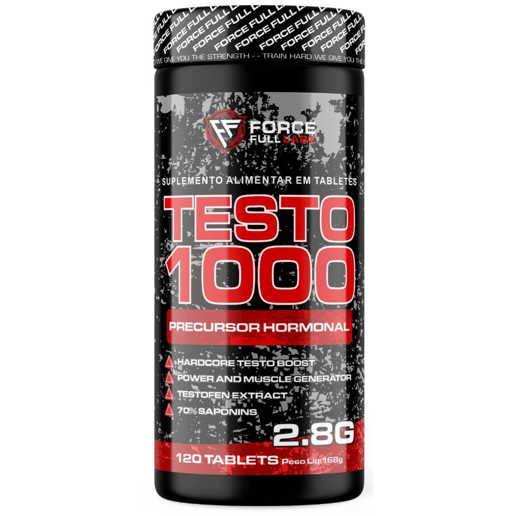 Testo 1000 Pré Hormonal 100% Feno Grego Original 120 Capsula Force Full ...