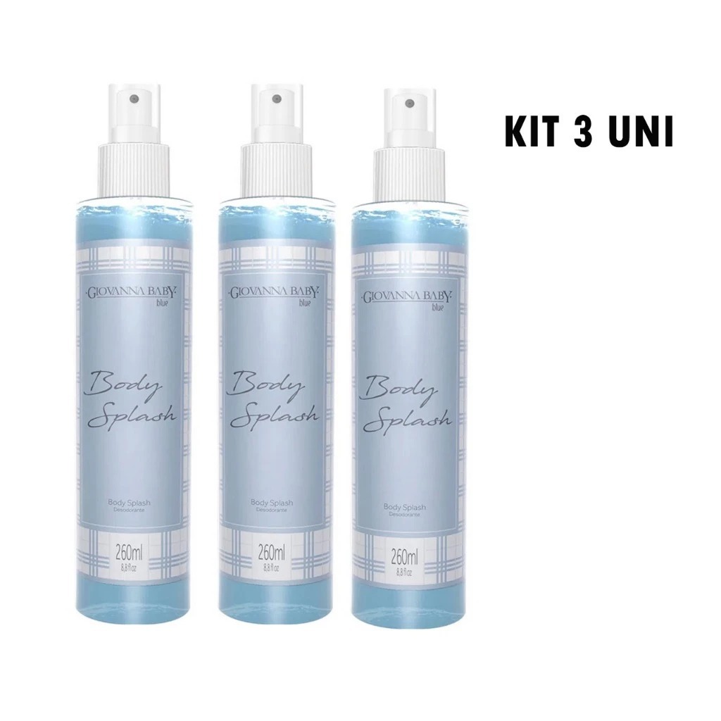 Kit Body Splash Giovanna Baby Blue 260ml | Shopee Brasil