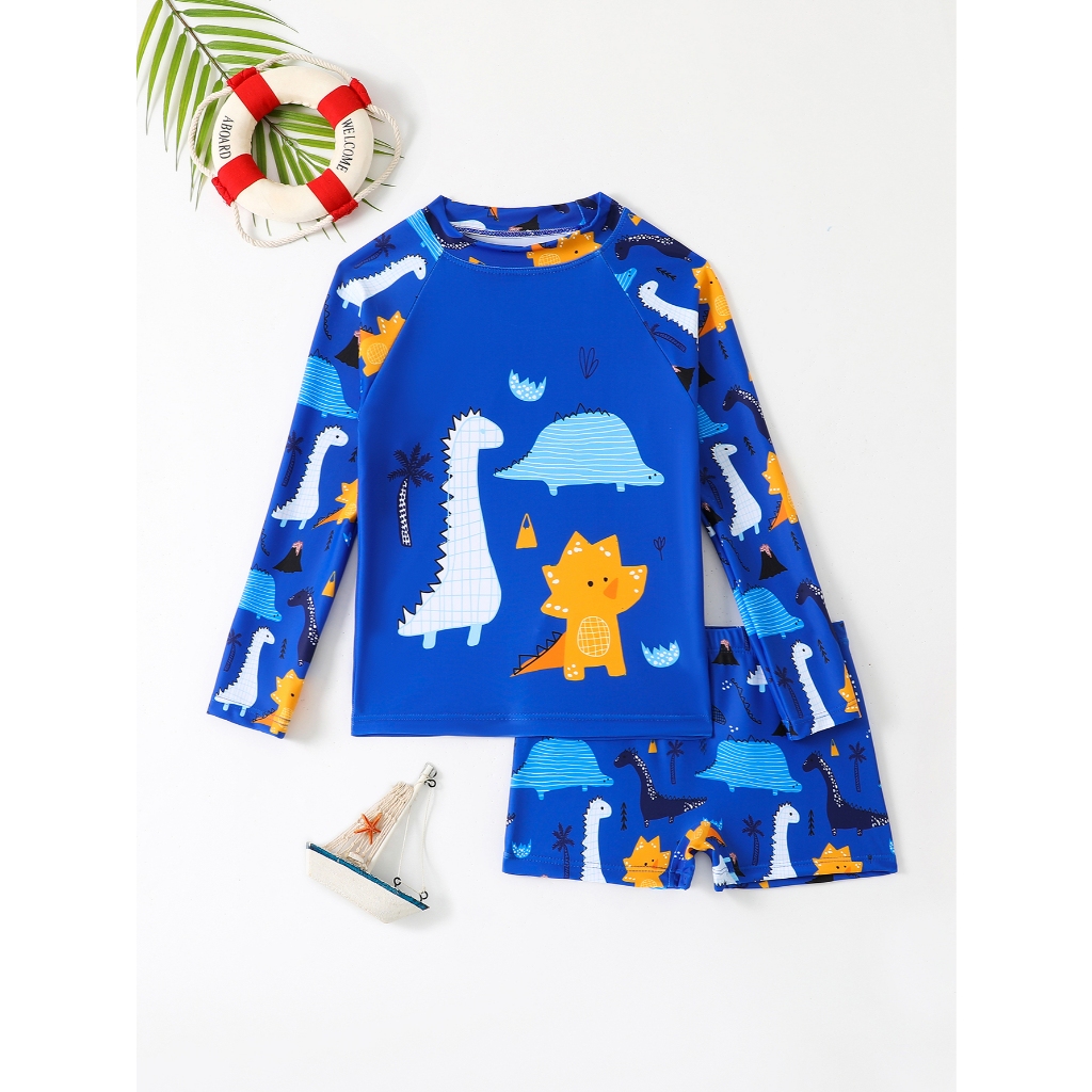 WD VEST Conjunto De Praia Masculino Infantil de Dinossauros Coloridos ...