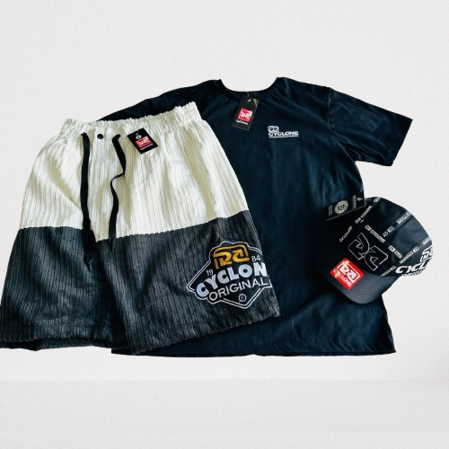 Kit Cyclone, Bermuda Cyclone Branca com metade Chumbo Veludo Grosso ...