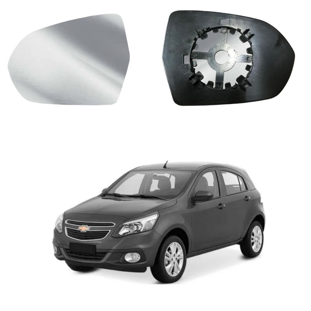 Lente Espelho Retrovisor Agile 09/16 Base Envelopada Lado Esquerdo | Shopee Brasil
