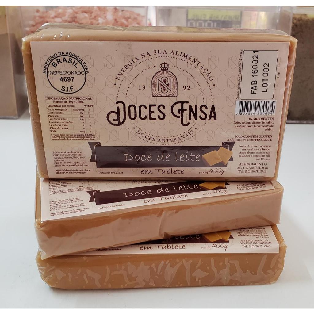 Doce de Leite em barra Ensa 400g | Shopee Brasil