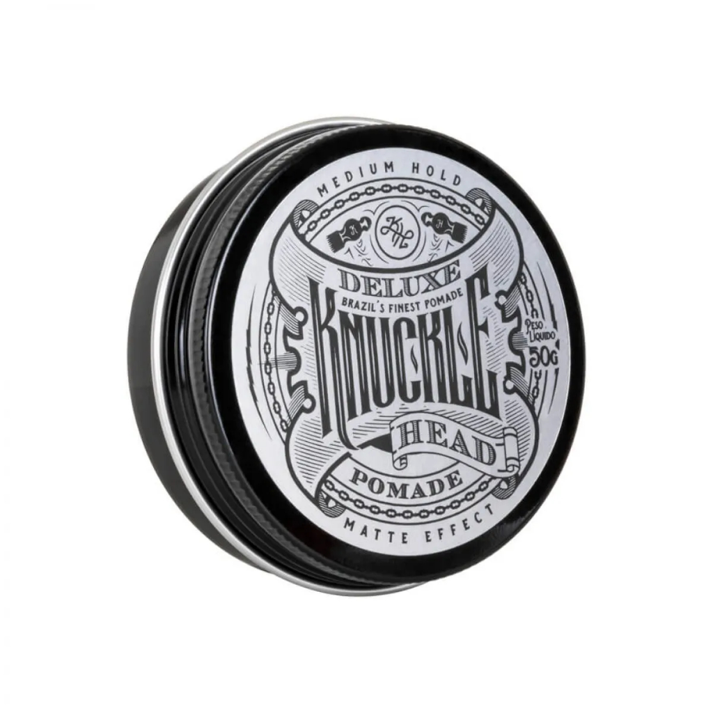 Pomada Modeladora Knucklehead Deluxe Classic Matte Fixação Media 50g ...