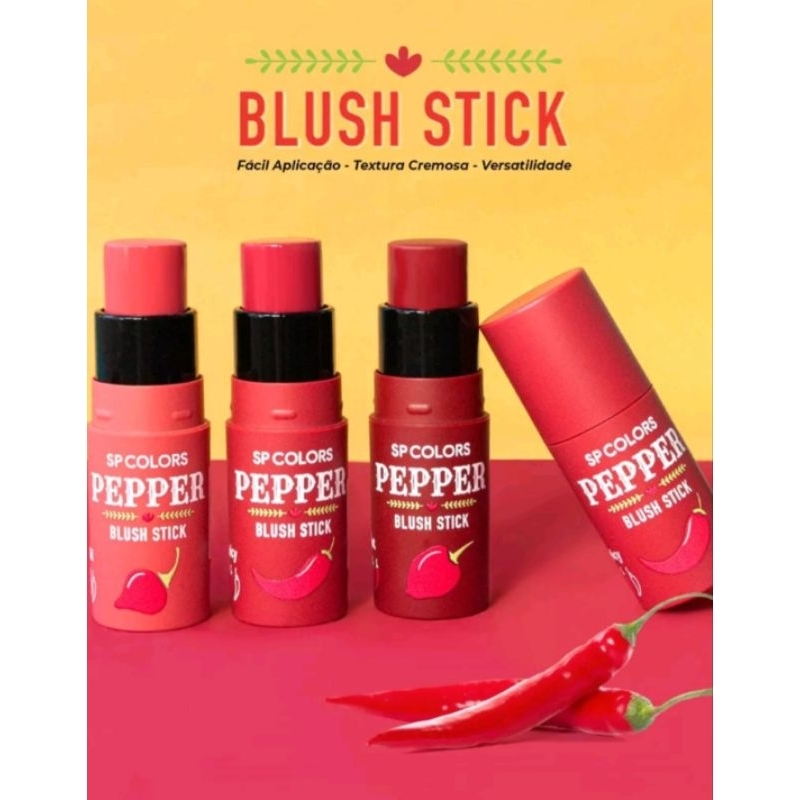 Blush em Bastão Blush Stick Pepper ( Não tem pimenta) | Shopee Brasil