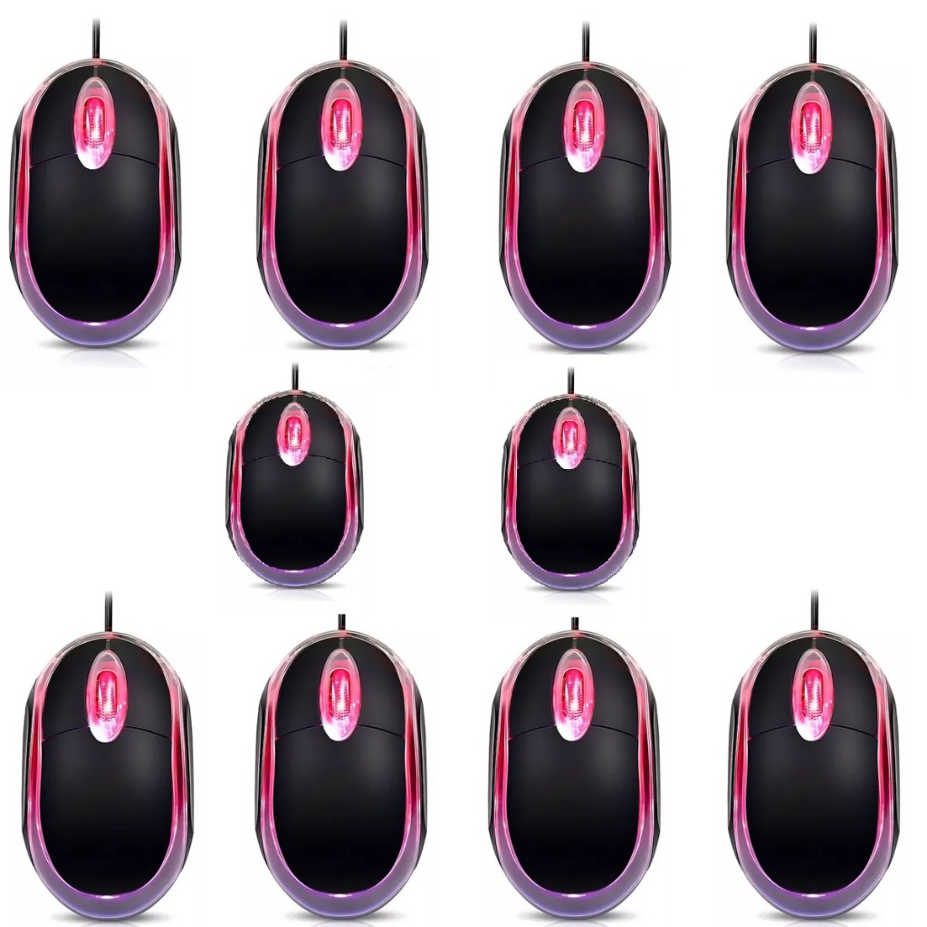 Kit 10 Mouse Para Pc Notebook Computador 1200dpi Ópitco Com Fio Atacado ...