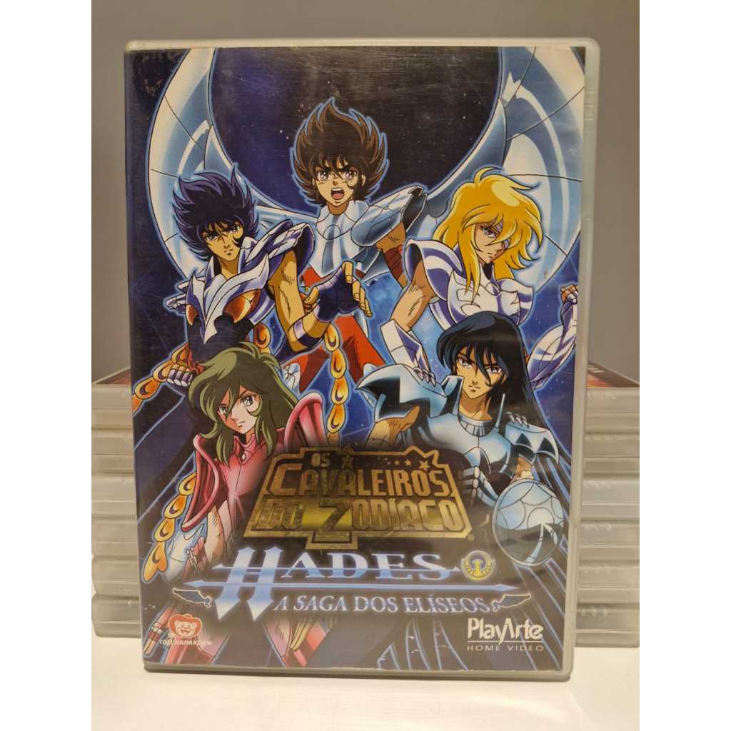 OS CAVALEIROS DO ZODÍACO - HADES - A SAGA DOS ELÍSEOS - DVD - Original | Shopee Brasil