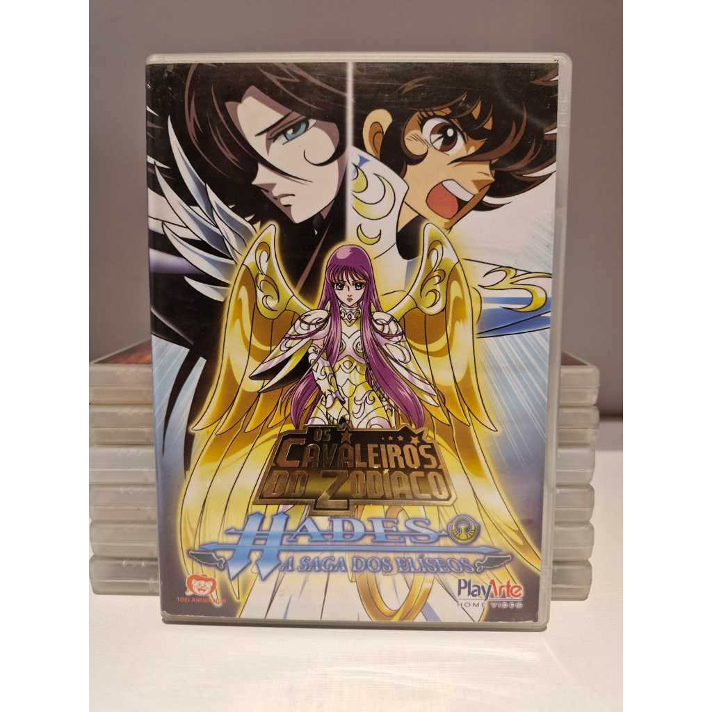 OS CAVALEIROS DO ZODÍACO - HADES - A SAGA DOS ELÍSEOS - DVD - Original | Shopee Brasil