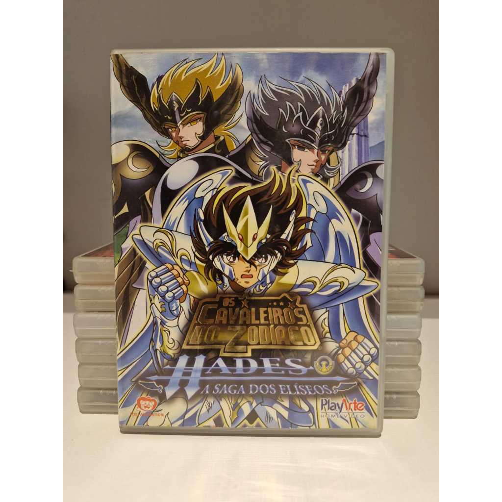 OS CAVALEIROS DO ZODÍACO - HADES - A SAGA DOS ELÍSEOS - DVD - Original | Shopee Brasil